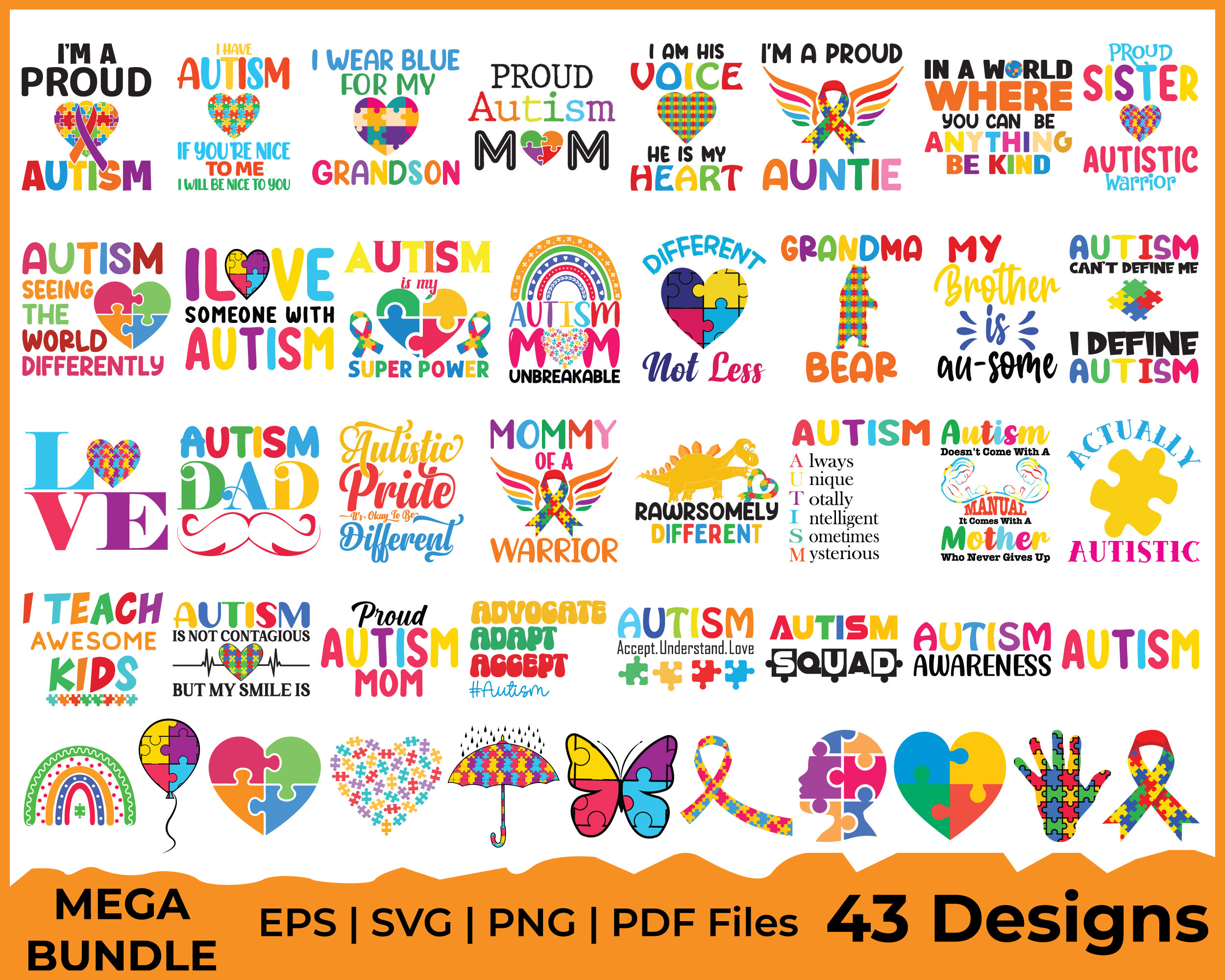 Autism Svg Bundle, Autism Svg, Autism, Autism Awareness Svg, Autism ...