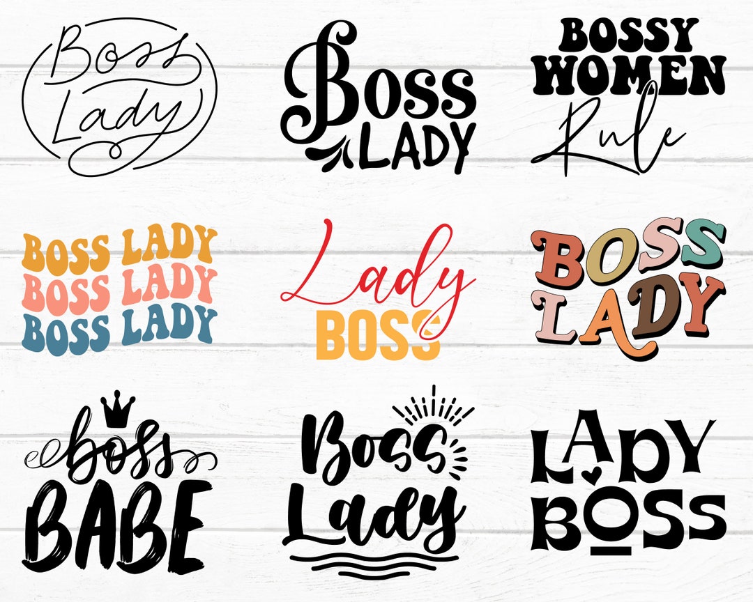 Boss Lady Svg, Boss Babe Svg, Boss Lady, Wife Svg, Sassy Svg, Feminist ...