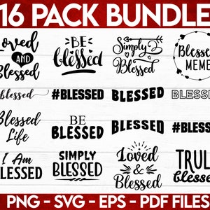 Blessed Svg, Simply Blessed Svg, Christian Svg, Motivational Svg, Bible ...
