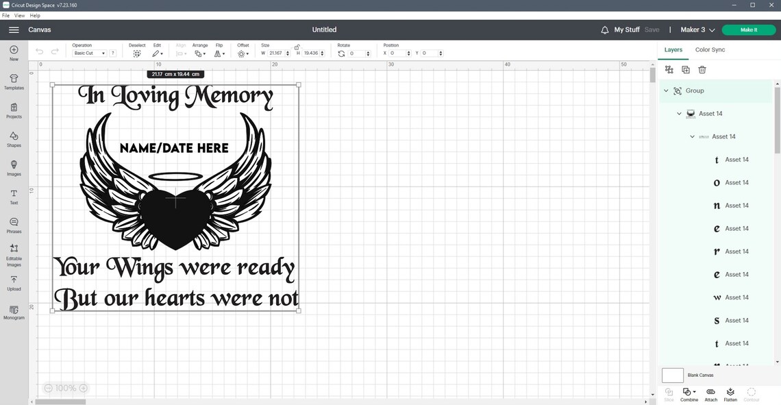 In Loving Memory Svg, Memorial Svg, in Loving Memory, Forever in Our ...