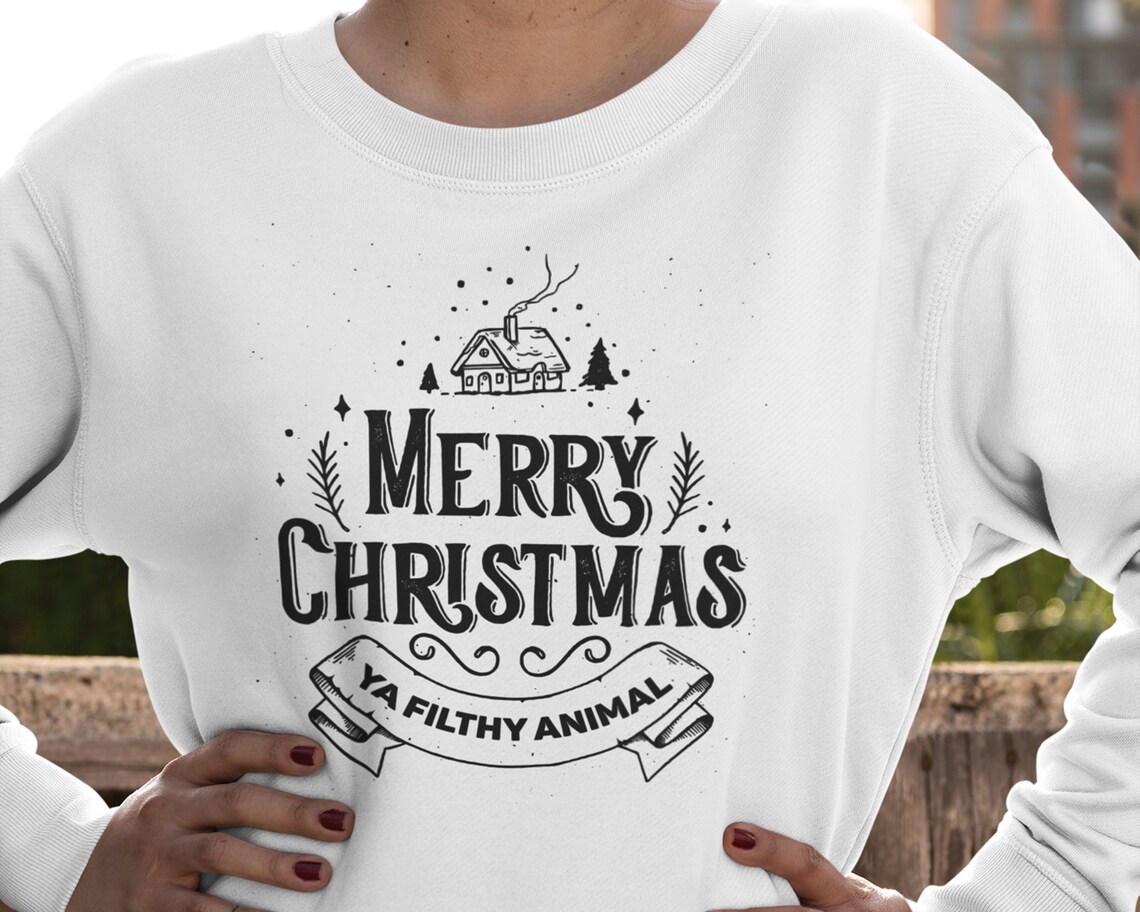 Merry Christmas Ya Filthy Animal Svg, Merry Christmas Svg, Christmas ...