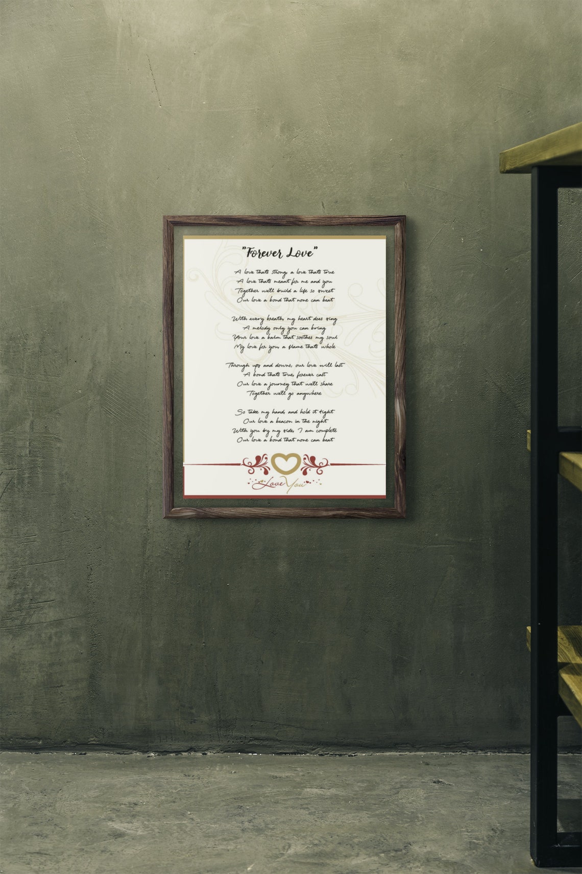 Love Forever Poem, Love Poem, Love Poems, Digital Poem, Anniversary ...