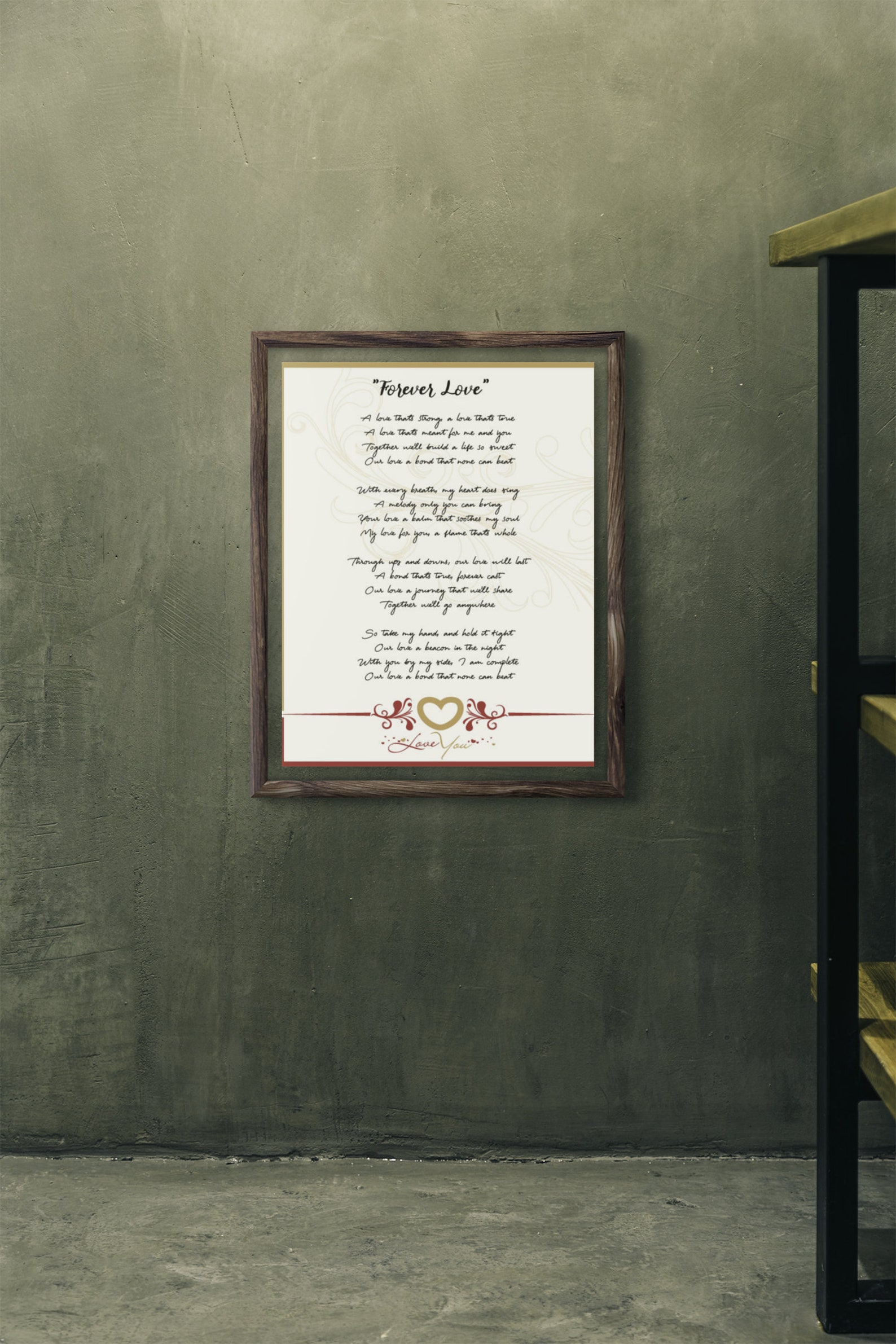 Love Forever Poem, Love Poem, Love Poems, Digital Poem, Anniversary ...