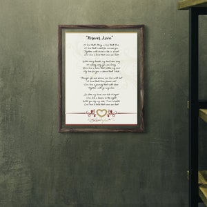 Love Forever Poem, Love Poem, Love Poems, Digital Poem, Anniversary ...