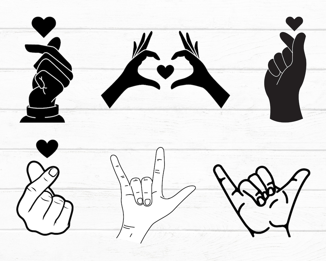 I Love You Svg, I Love You Hand Sign Svg, Sign Language Svg, ASL ...