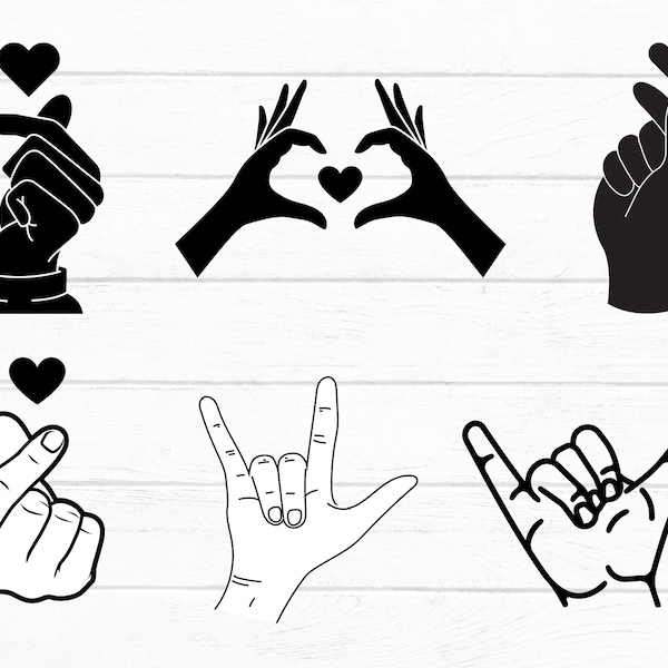 Asl I Love You Svg - Etsy