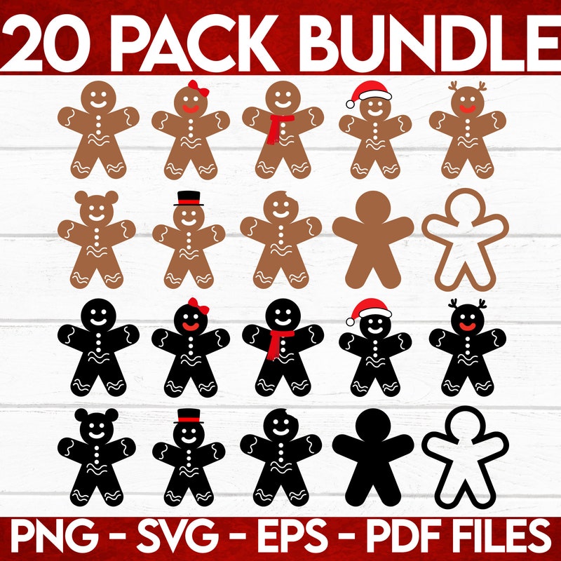 Gingerbread Svg - Etsy