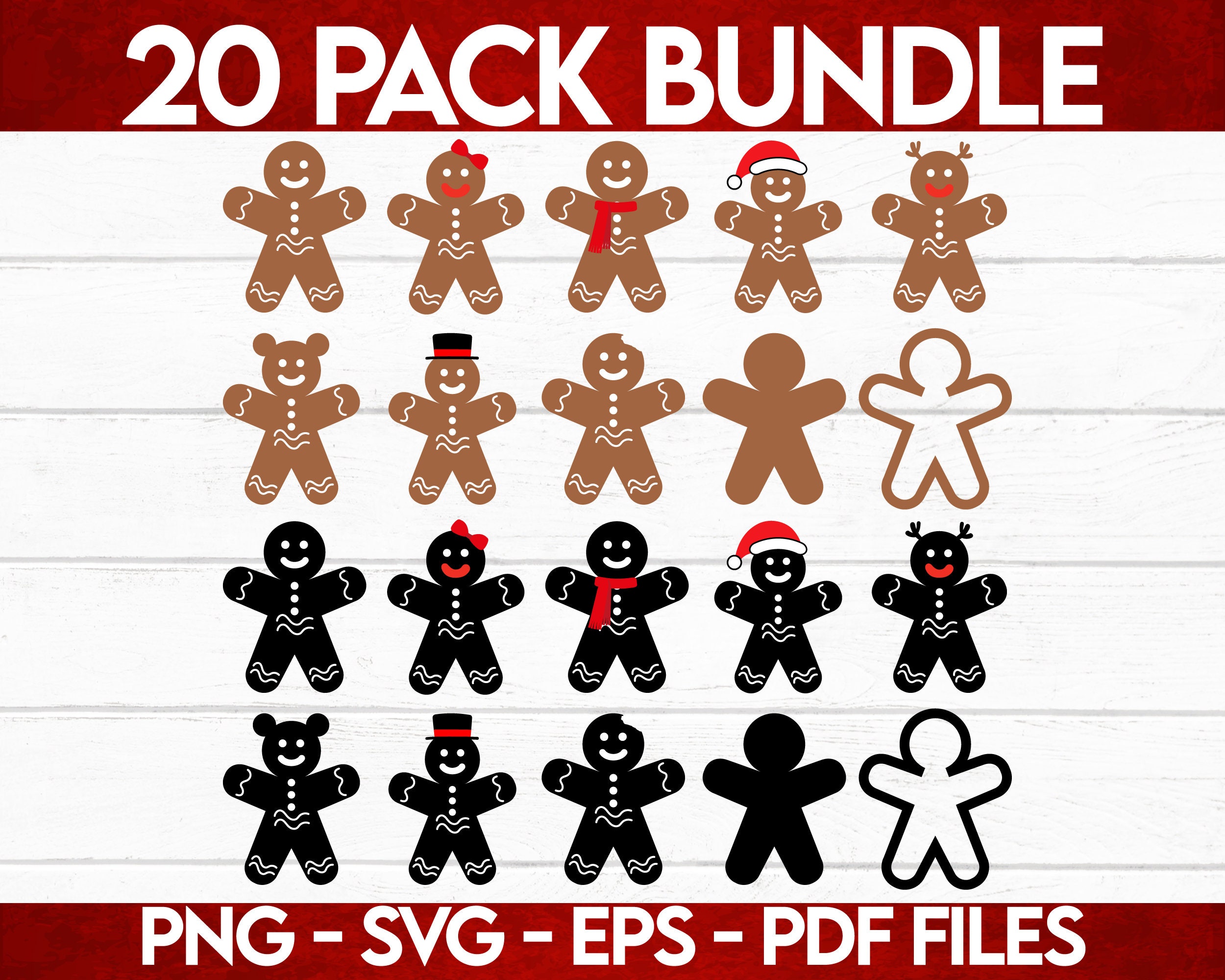Gingerbread Svg, Gingerbread Svg Bundle, Gingerbread Man Svg, Christmas ...