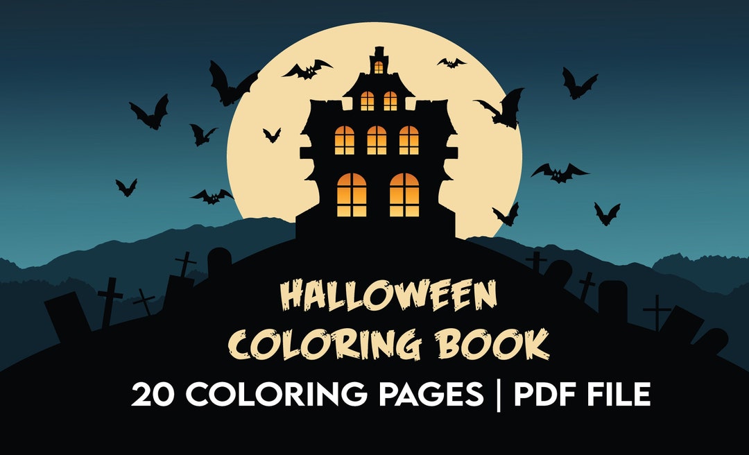 Halloween Coloring Pages, Halloween Coloring Book, Halloween Activity ...