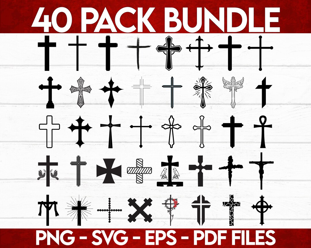 Cross Svg, Cross Svg Bundle, Jesus Cross Svg, Christian Svg, Easter Svg ...