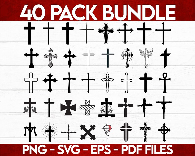 Cross Svg, Cross Svg Bundle, Jesus Cross Svg, Christian Svg, Easter Svg ...