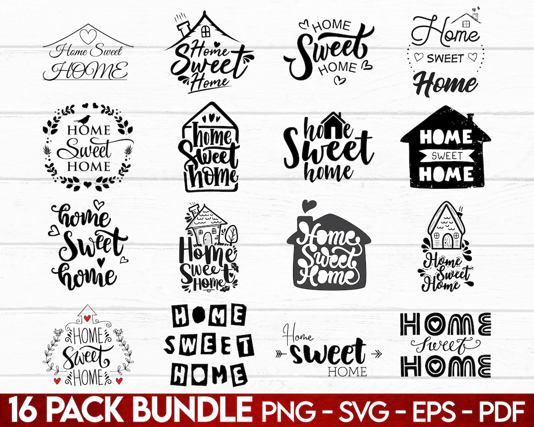 Home Sweet Home Svg, Home Sweet Home Sign, Farmhouse Svg, Housewarming ...