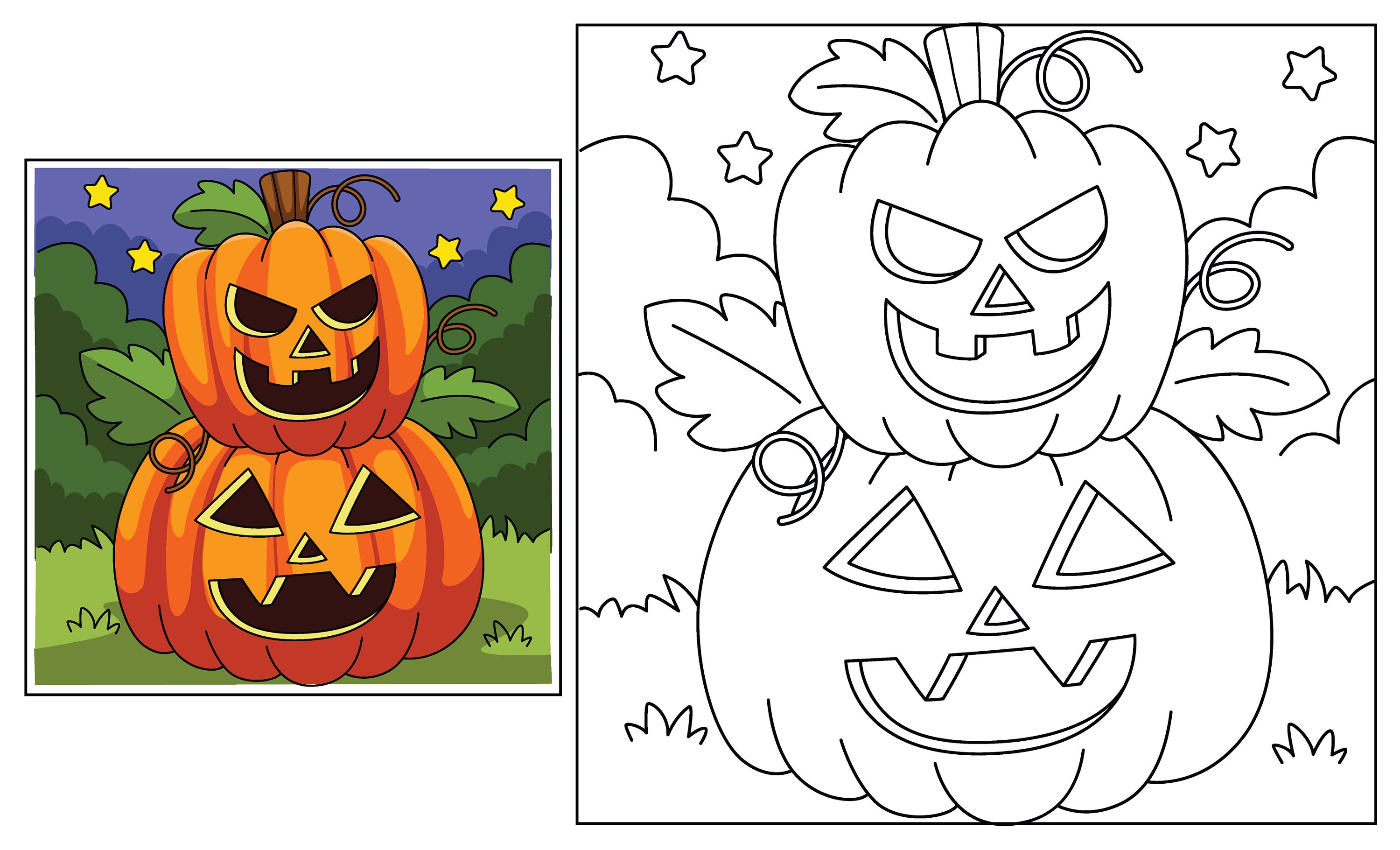 Halloween Coloring Pages, Halloween Coloring Book, Halloween Activity ...