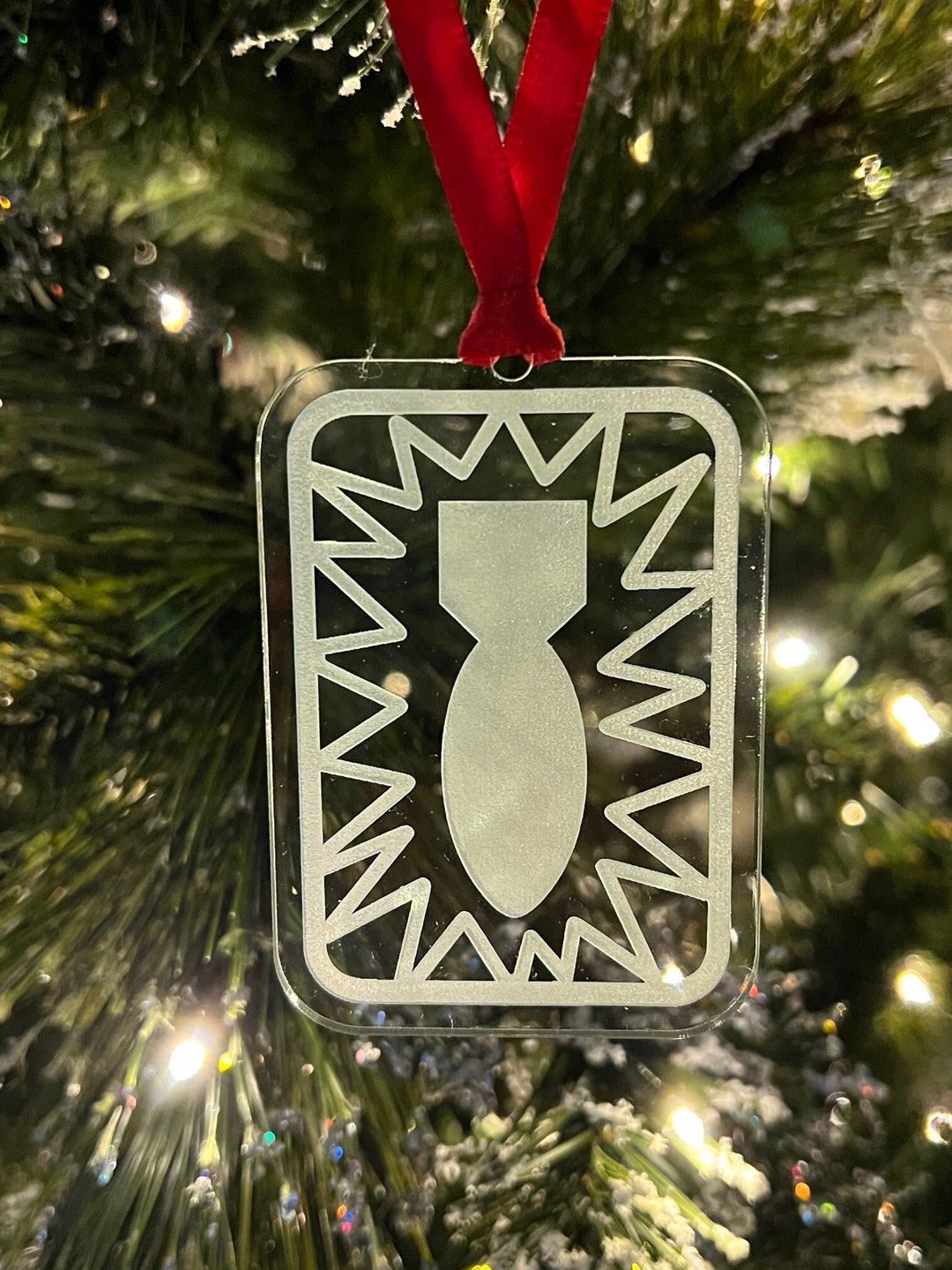 Acrylic Christmas Explosive Ordnance Disposal Ornament, Military ...
