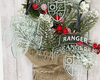Proud Ranger/ Christmas Ornament/ Army Pride/ Army Gift Idea/ Military ...