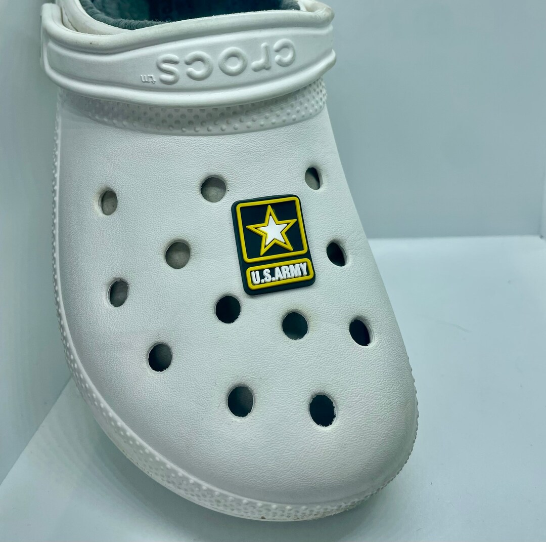 US ARMY Croc Charm - Etsy