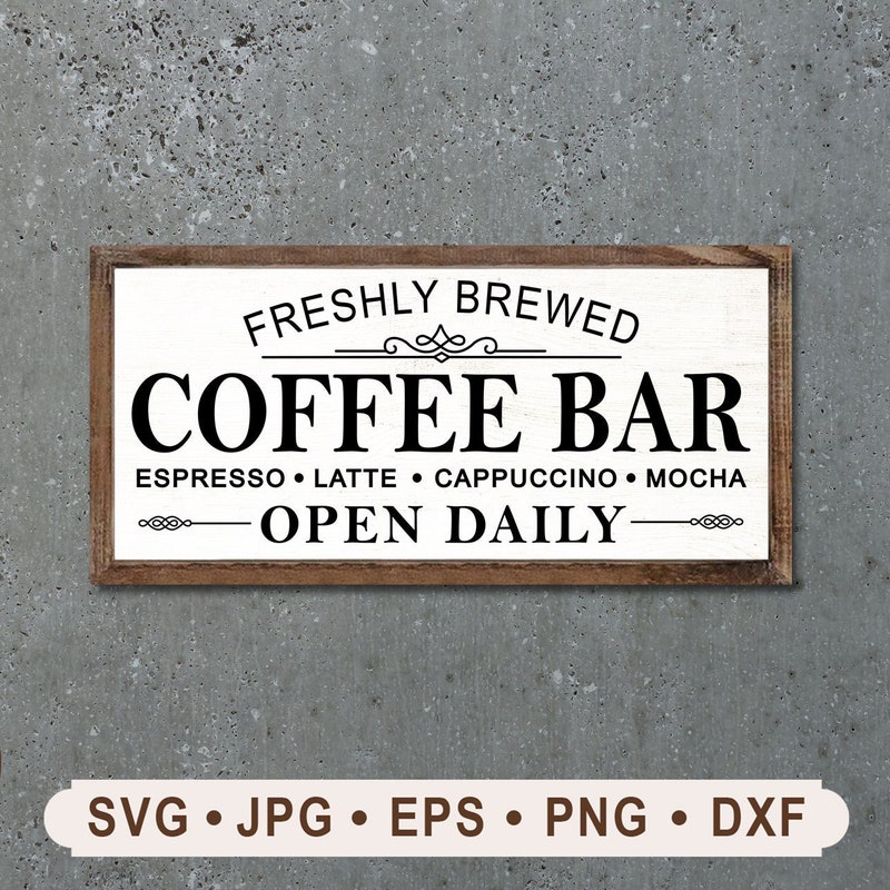Coffee Bar Sign Printable - Etsy