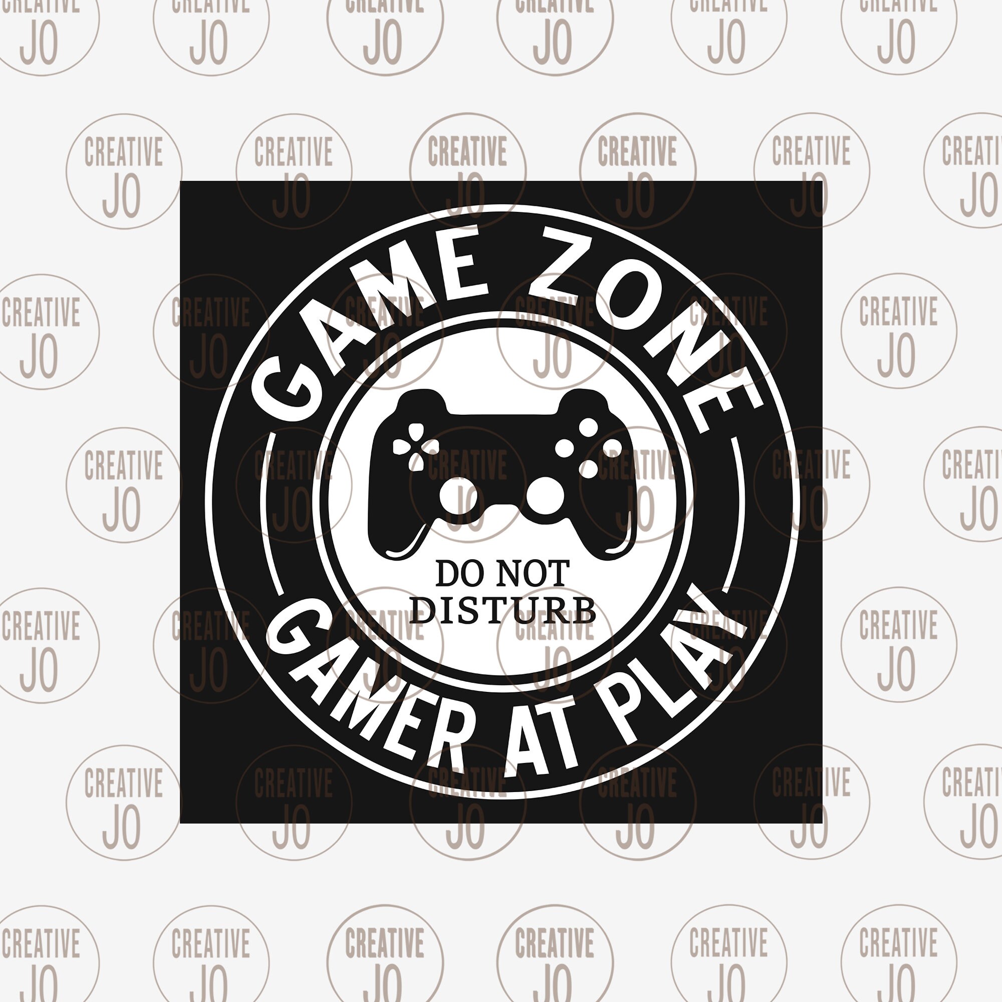 Game Zone Sign Svg, Game Icon Svg, Game Sign Printable, Do Not Disturb ...