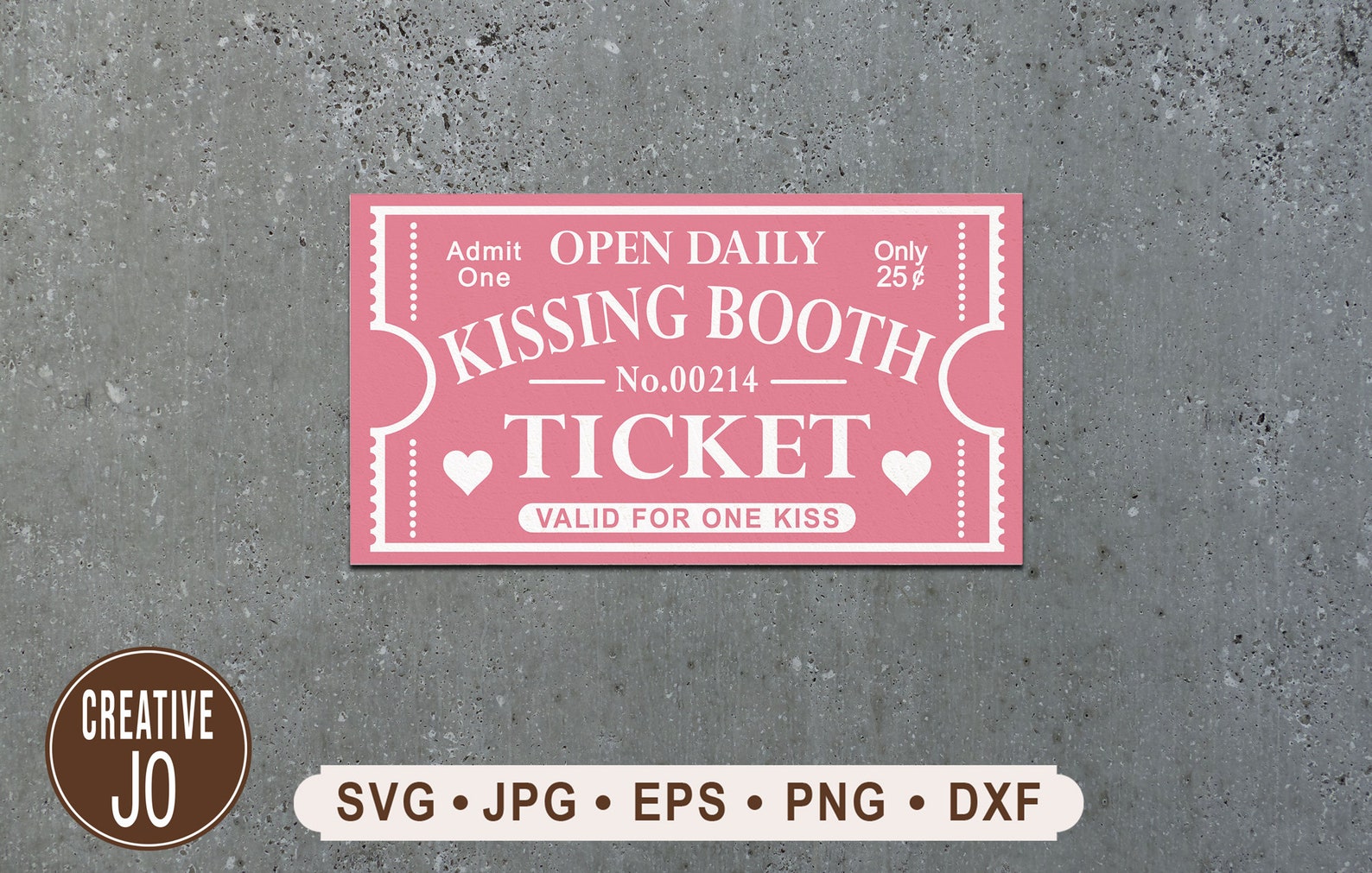 Kissing Booth Sign SVG, Kissing Booth Sign Printable, Valentine Kissing ...