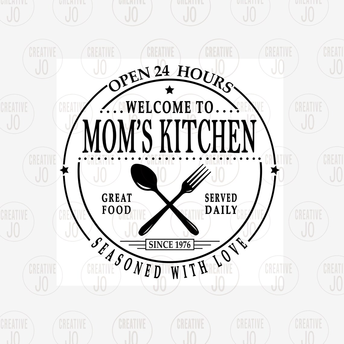 Mom's Kitchen Sign SVG, Farmhouse Kitchen SVG, Season With Love Sign ...