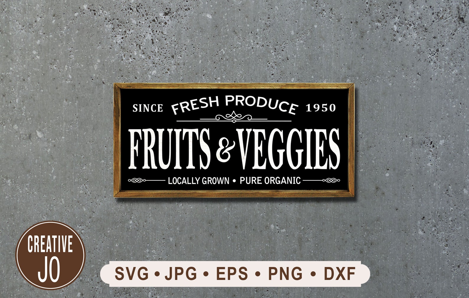 Fresh Produce Fruits and Veggies Sign SVG Fresh Produce Sign - Etsy