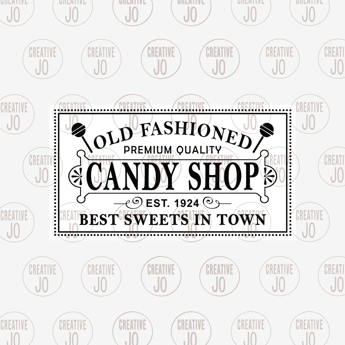 Old Fashioned Candy Shop Sign SVG Best Sweets in Town SVG - Etsy Hong Kong