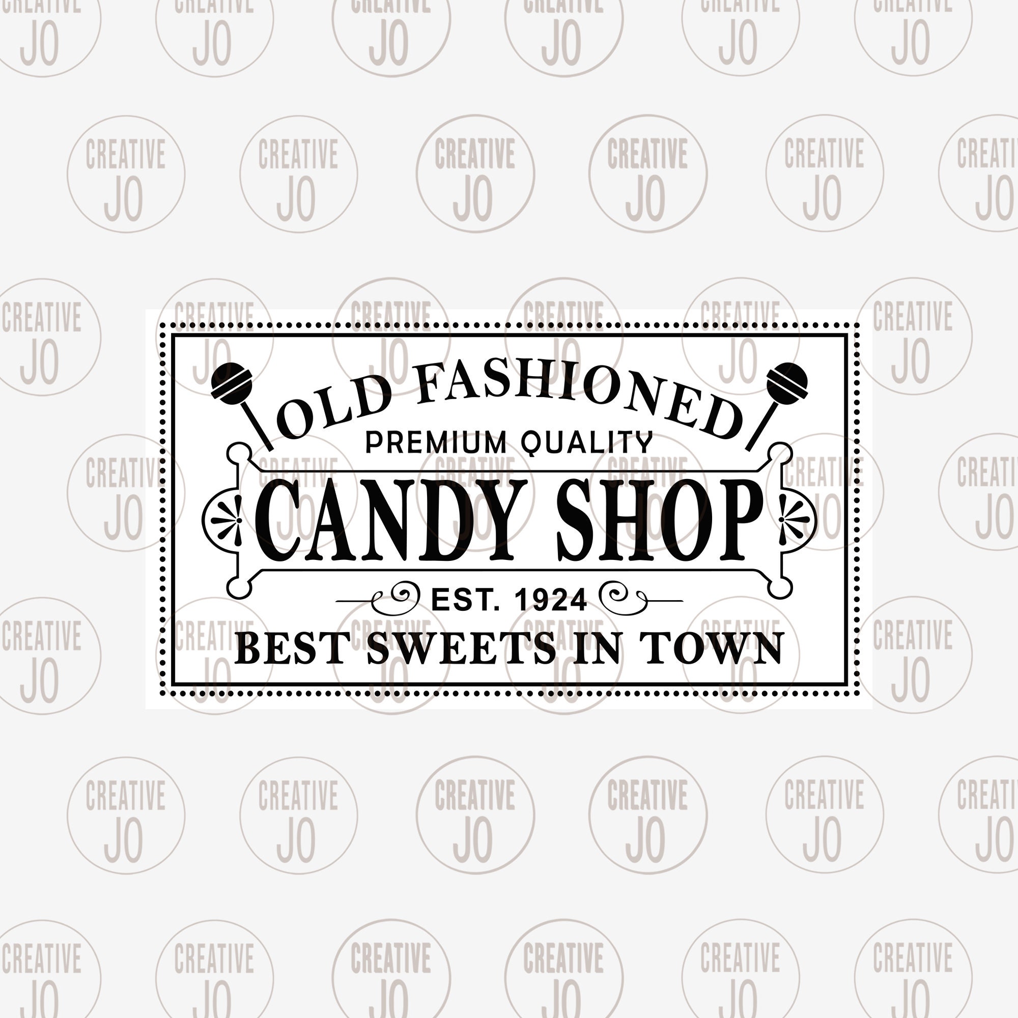 Old Fashioned Candy Shop Sign SVG Best Sweets in Town SVG - Etsy Hong Kong