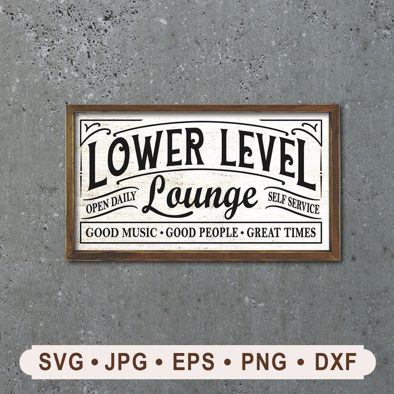 Lower Level Lounge Sign - Etsy