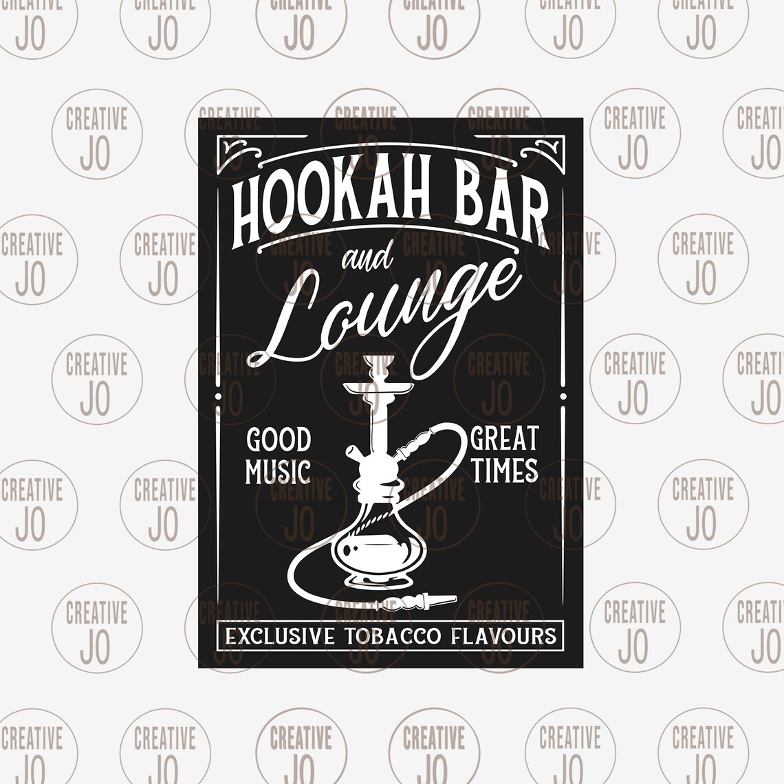 Hookah Bar and Lounge Sign Svg, Hookah Bar Sign Printable, Great Times ...