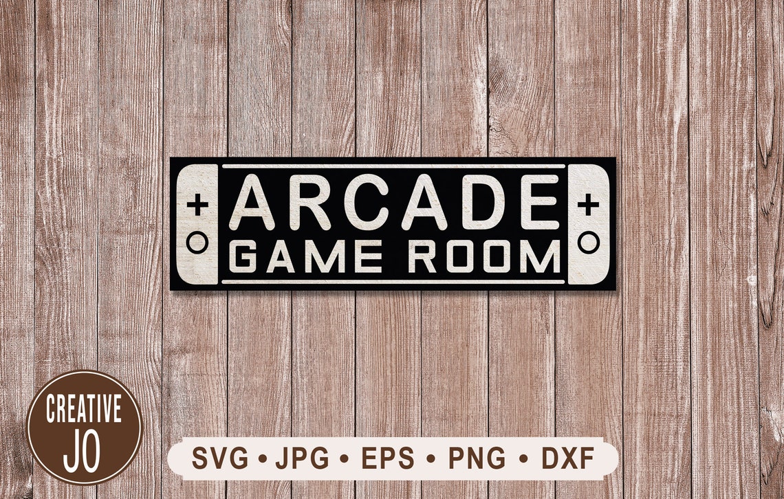 Arcade Sign SVG Gamer Sign SVG Funny Game Room Printable | Etsy Canada
