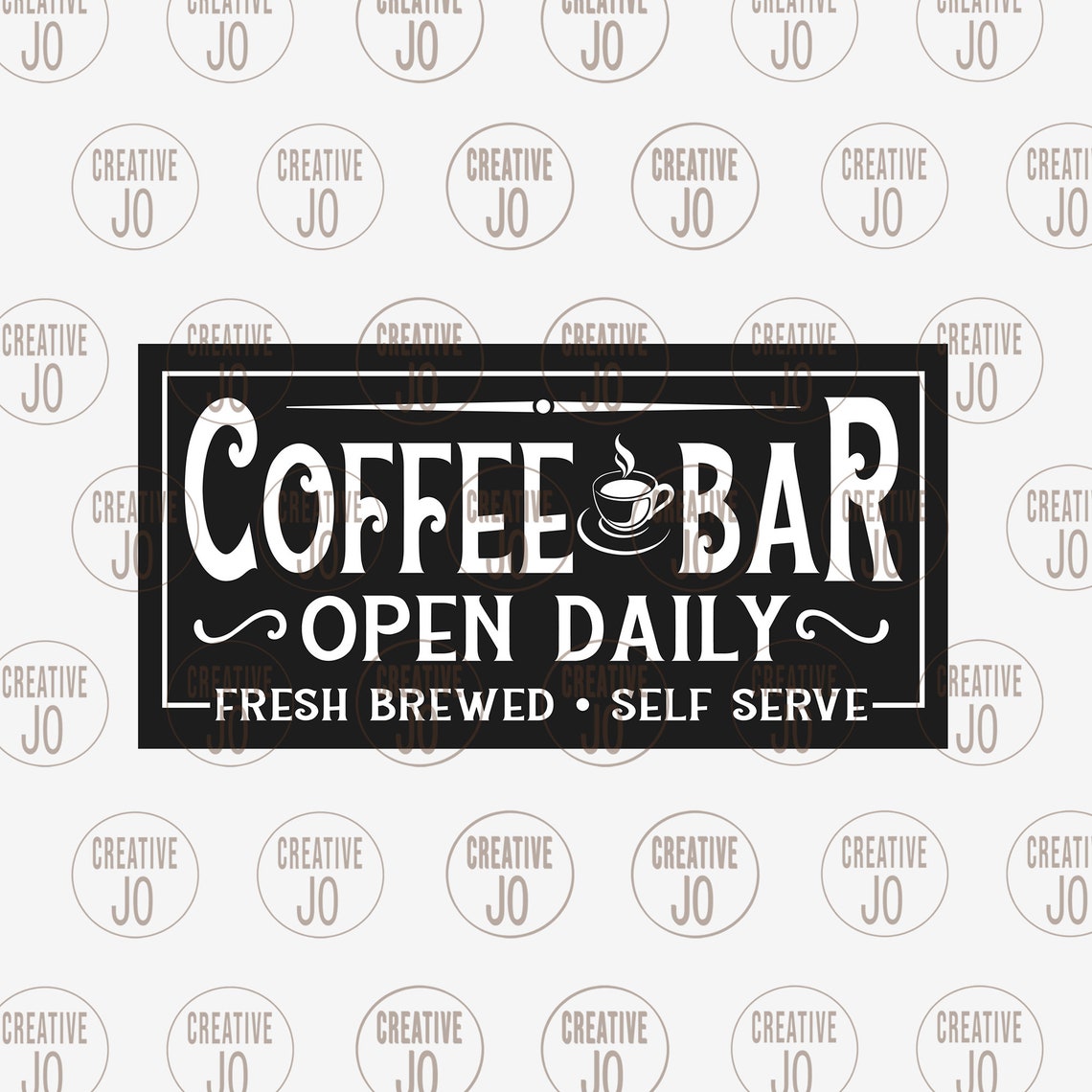 Coffee Bar Sign SVG Vintage Coffee Sign SVG Coffee Bar - Etsy