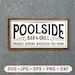 Pool Side Bar and Grill Sign SVG, Poolside Sign SVG, Bar and Grill SVG ...