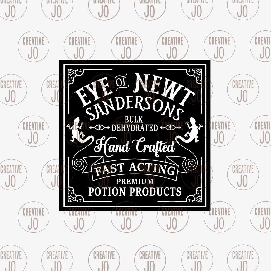 Eye of Newt Sign Svg, Vintage Halloween Svg, Eye of Newt Potion ...