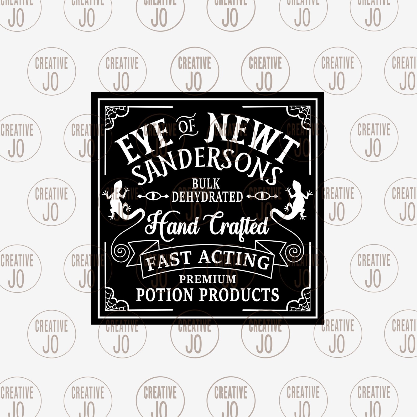 Eye of Newt Sign Svg, Vintage Halloween Svg, Eye of Newt Potion ...