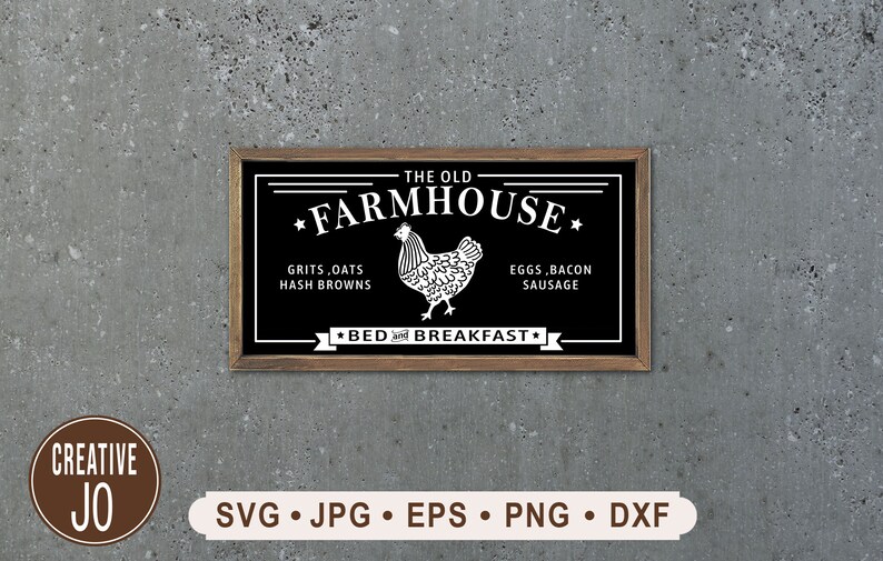 The Old Farmhouse Sign Svg Vintage Kitchen Wall Sign Bed - Etsy