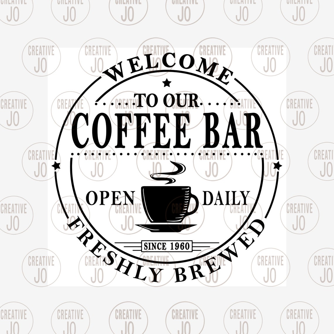 Coffee Bar Sign SVG Vintage Coffee Sign SVG Coffee Bar - Etsy