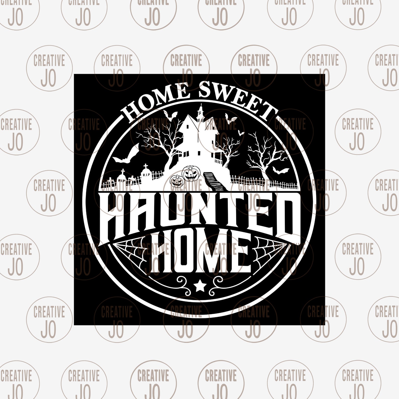 Home Sweet Haunted Home Sign Svg Vintage Halloween Svg - Etsy