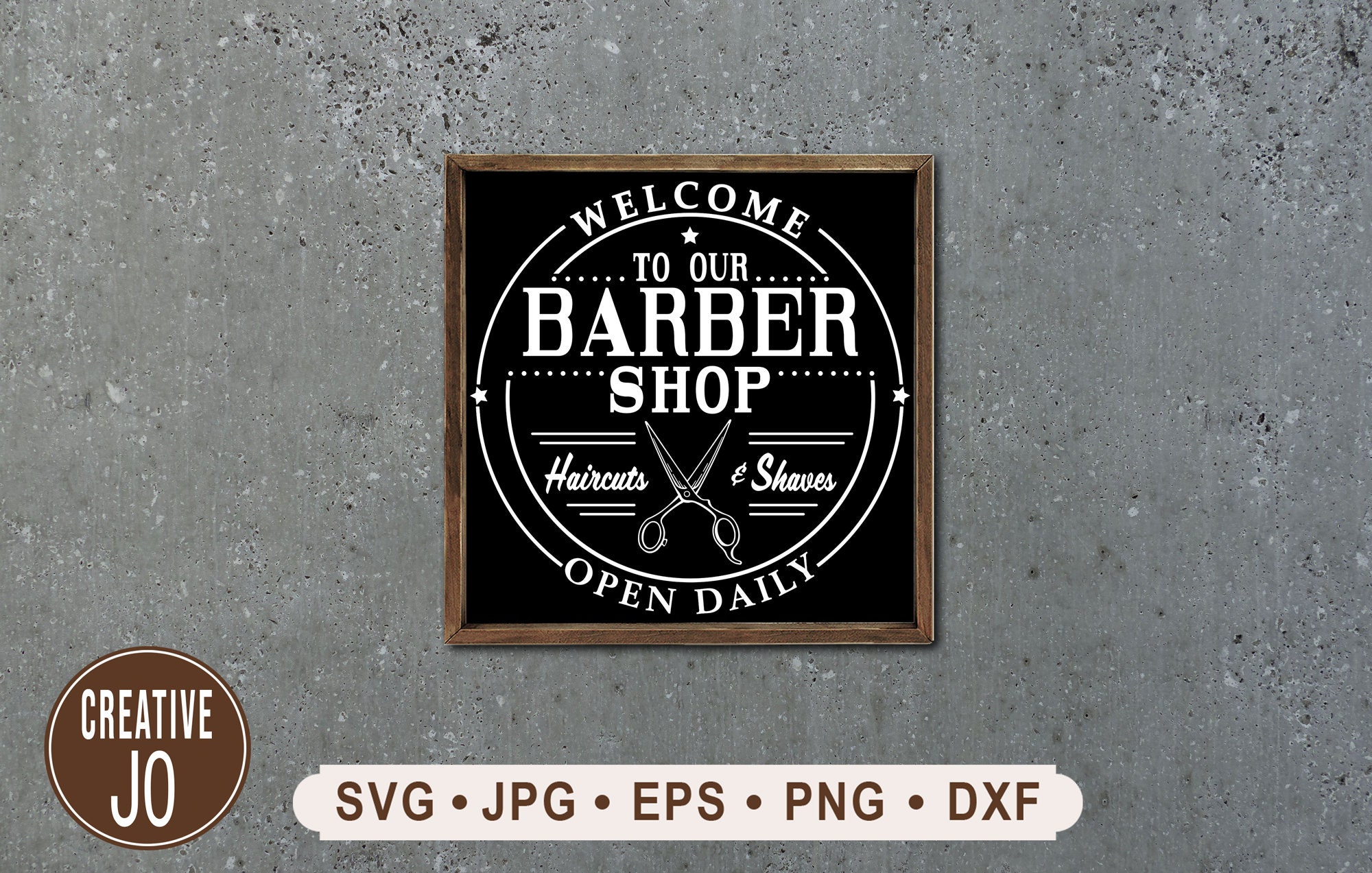 Barber Shop Sign SVG Haircuts and Shave Sign SVG Vintage - Etsy