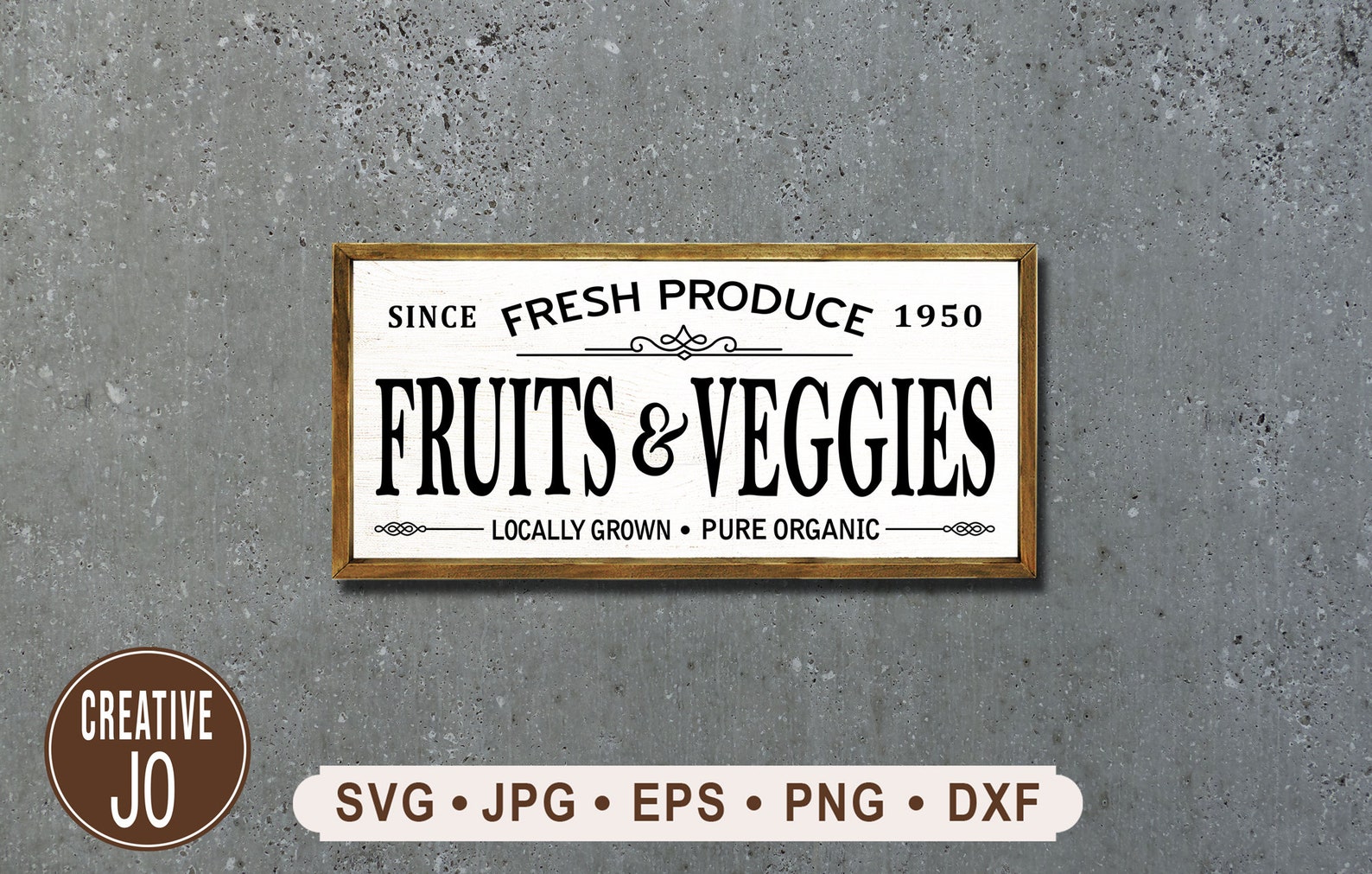 Fresh Produce Fruits and Veggies Sign SVG Fresh Produce Sign - Etsy