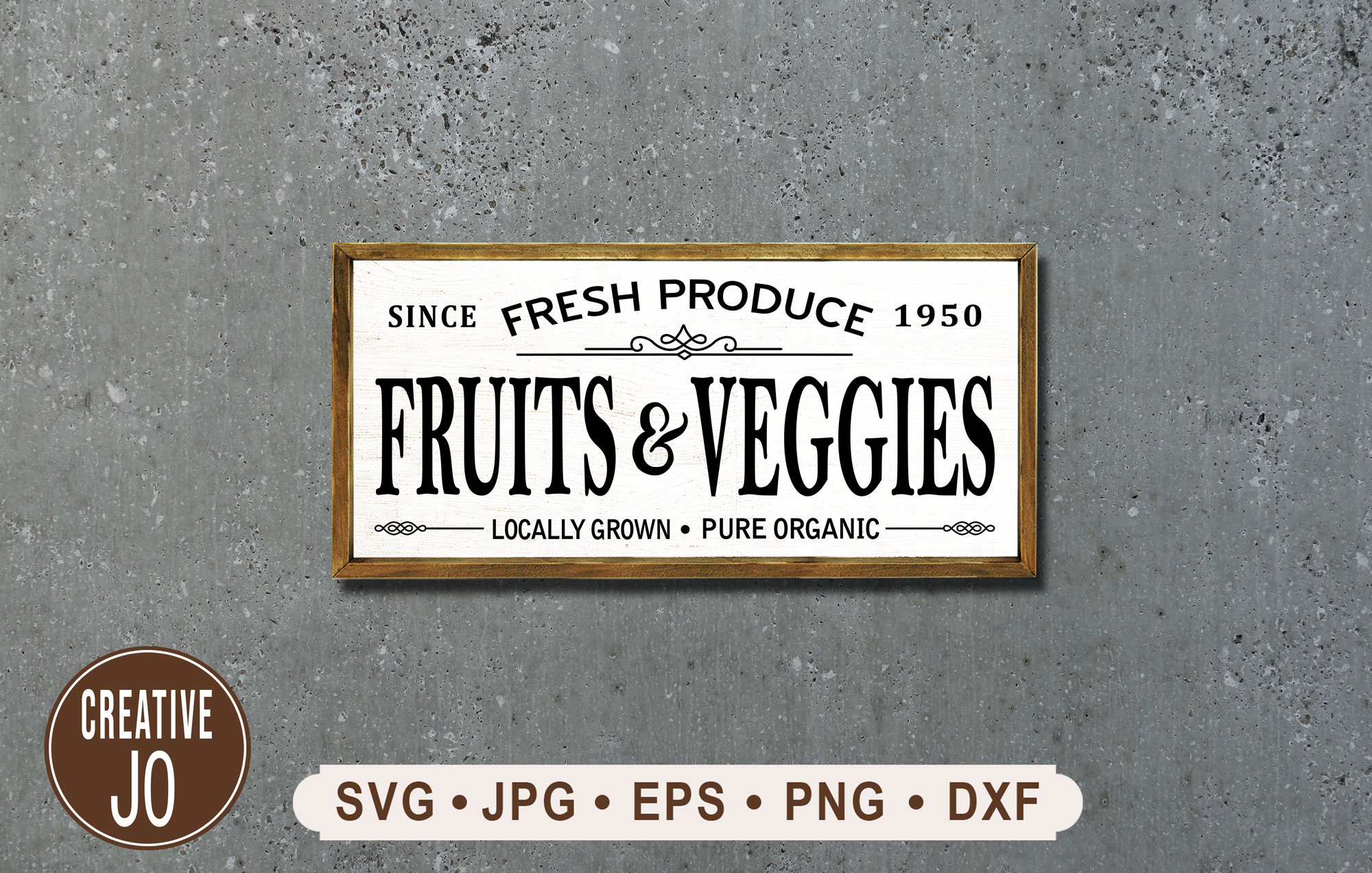 Fresh Produce Fruits and Veggies Sign SVG Fresh Produce Sign - Etsy