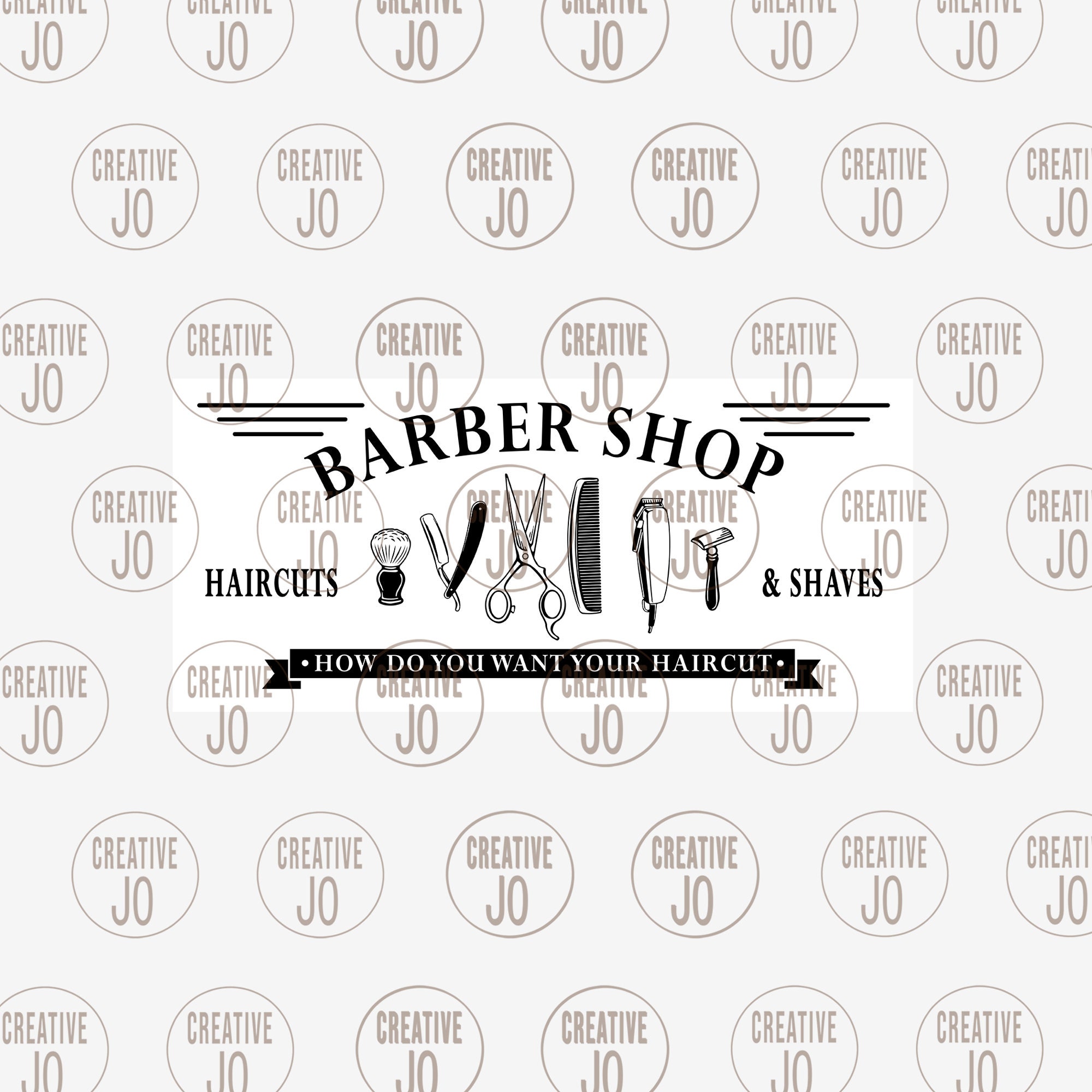 Barber Shop Sign SVG Haircuts and Shave Sign SVG Vintage - Etsy