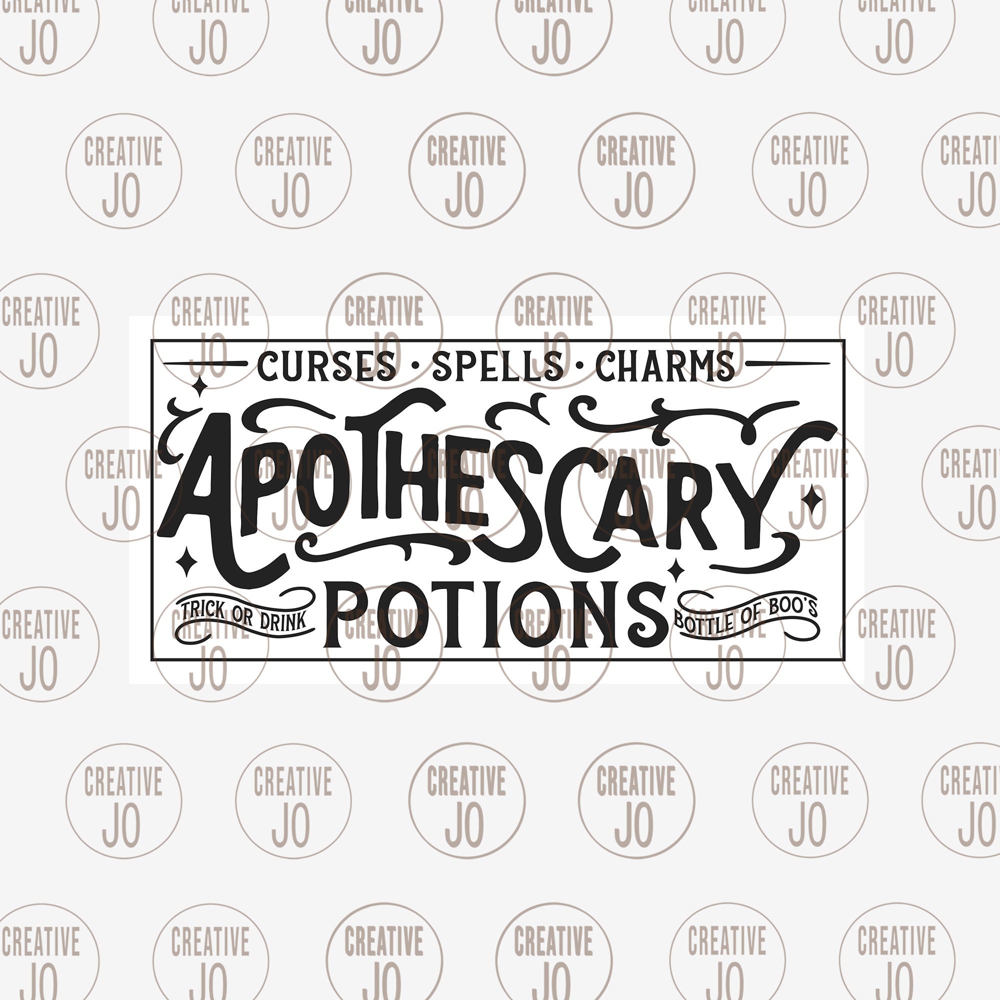Apothescary Sign SVG Vintage Halloween Sign Potions Sign - Etsy