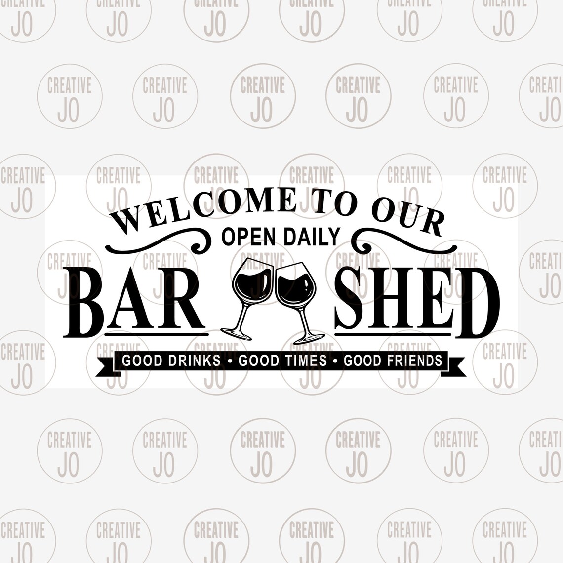 Welcome to Our Bar Shed Sign SVG Farmhouse Bar Shed SVG Bar | Etsy