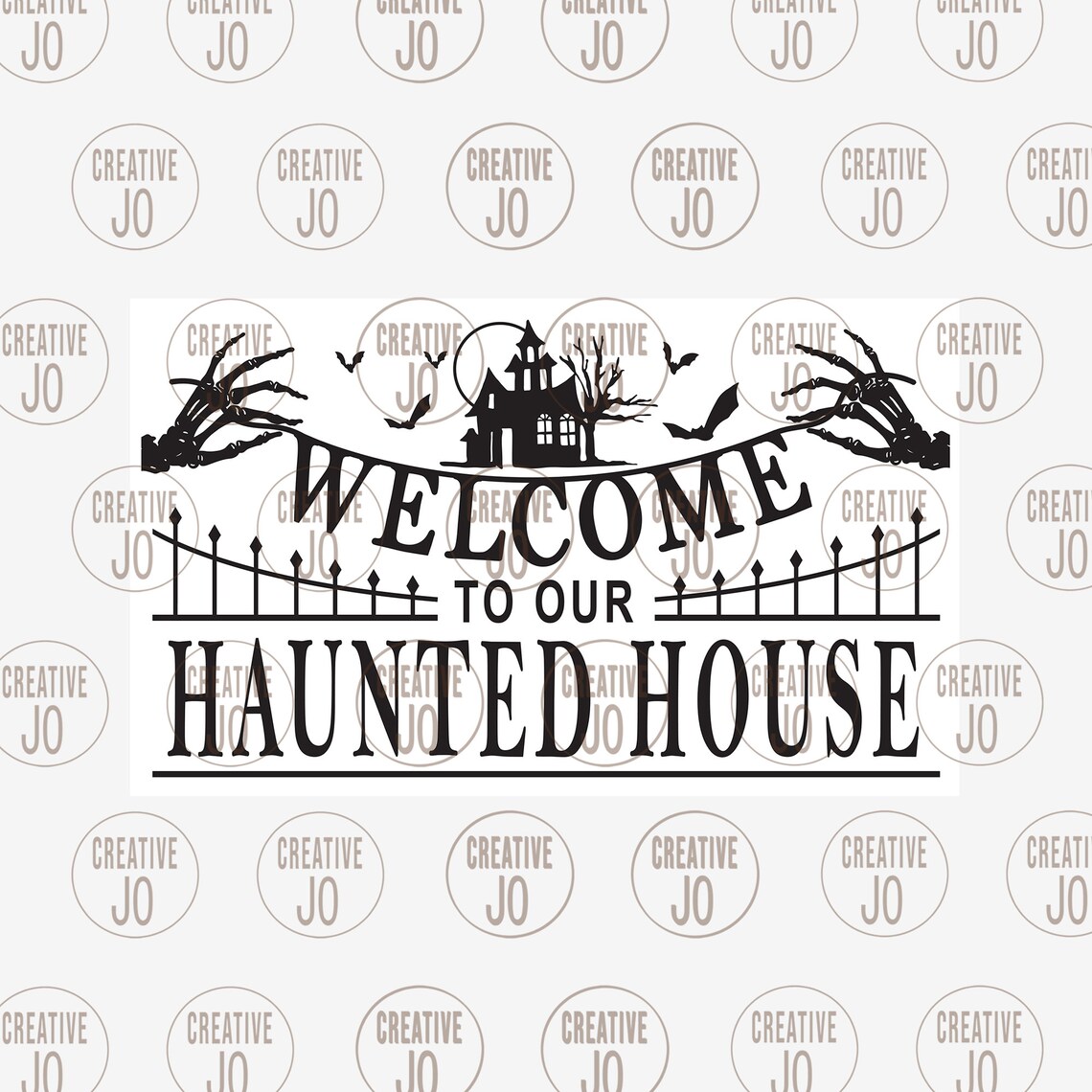 Welcome to Our Haunted House Sign Svg Vintage Halloween Svg - Etsy