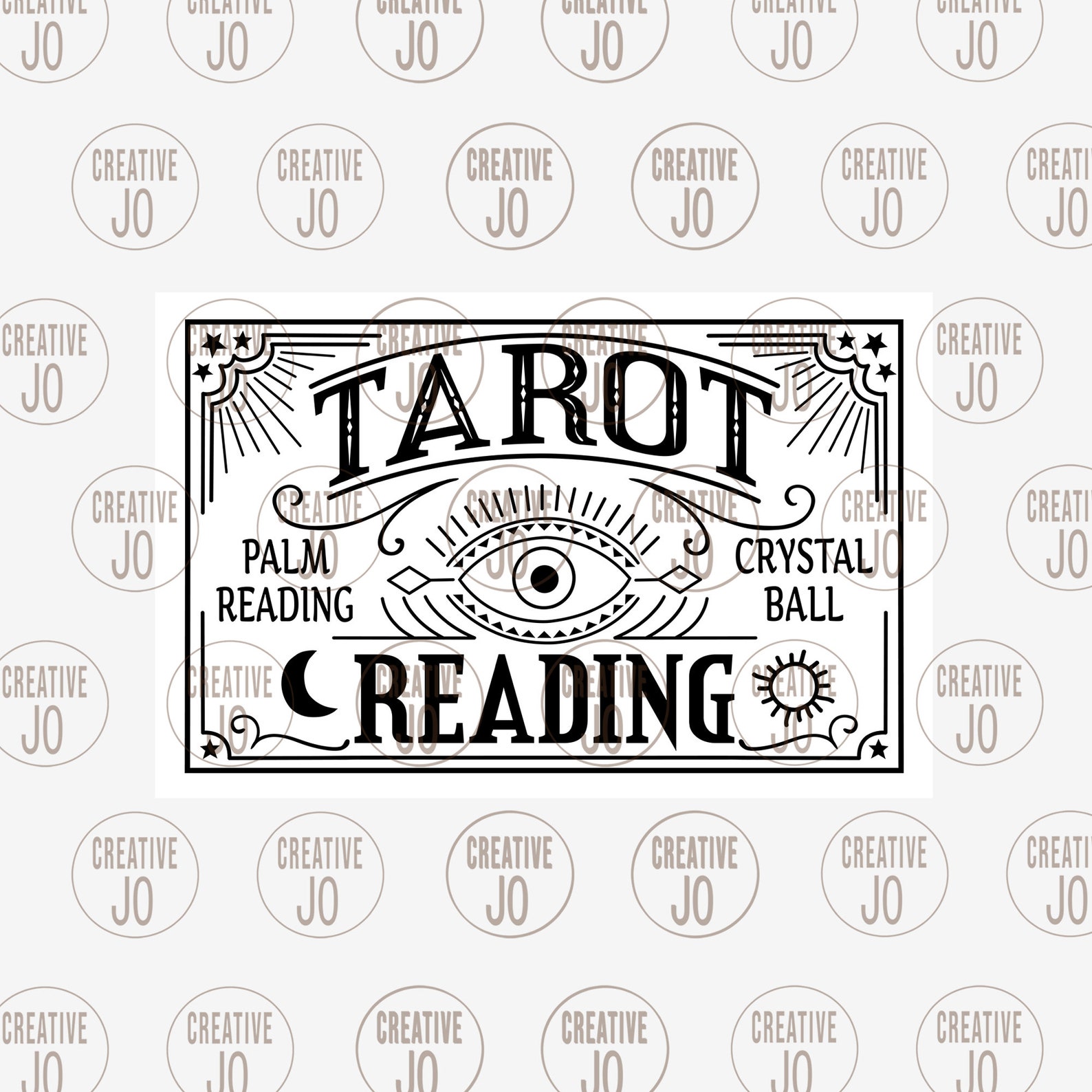 Tarot Reading Sign Svg Vintage Halloween Svg Tarot Reading - Etsy