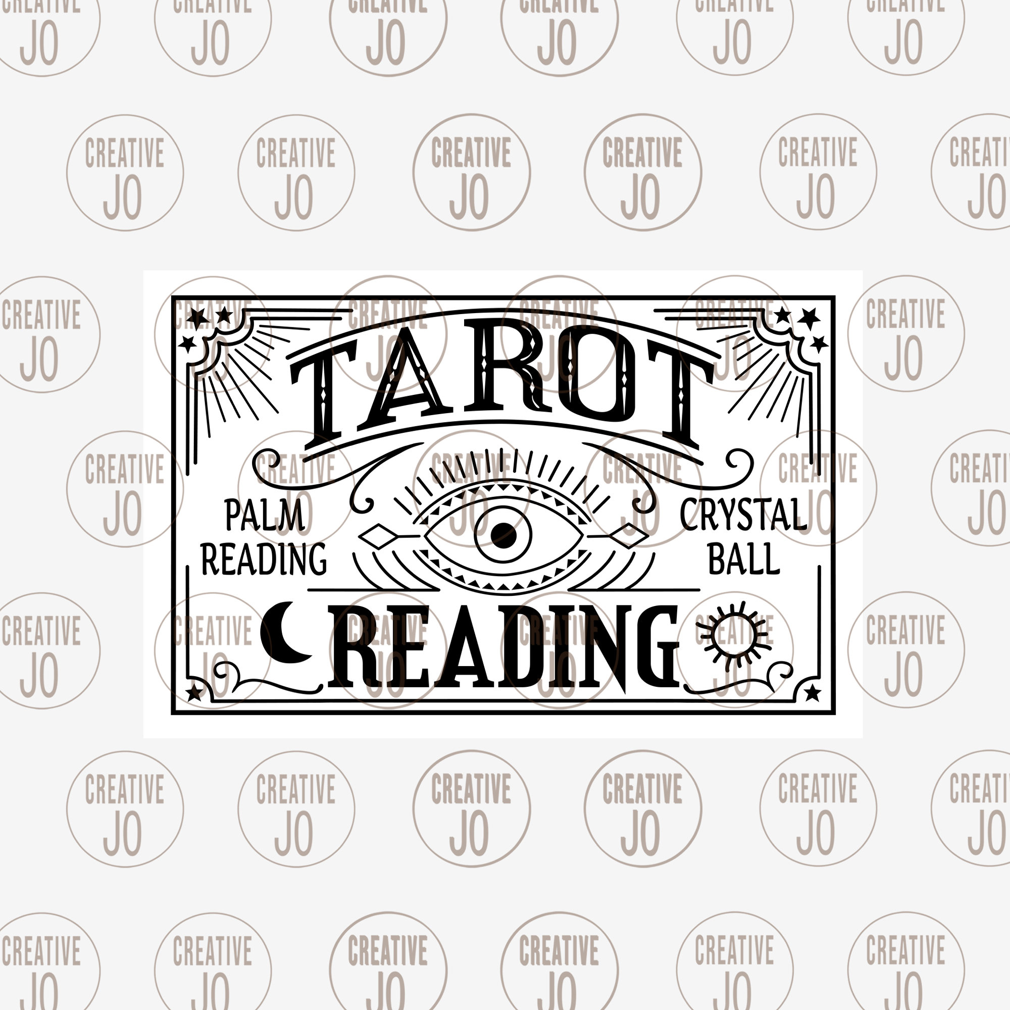 Tarot Reading Sign Svg Vintage Halloween Svg Tarot Reading - Etsy