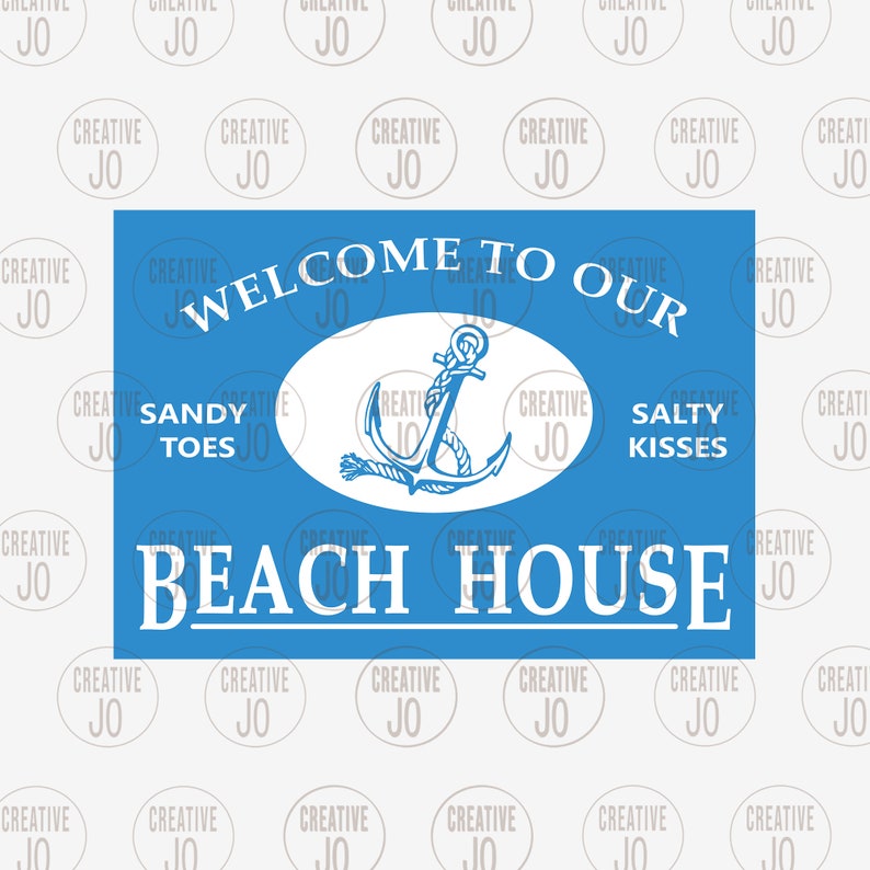 Welcome to Our Beach House Sign SVG Beach House Sign SVG - Etsy