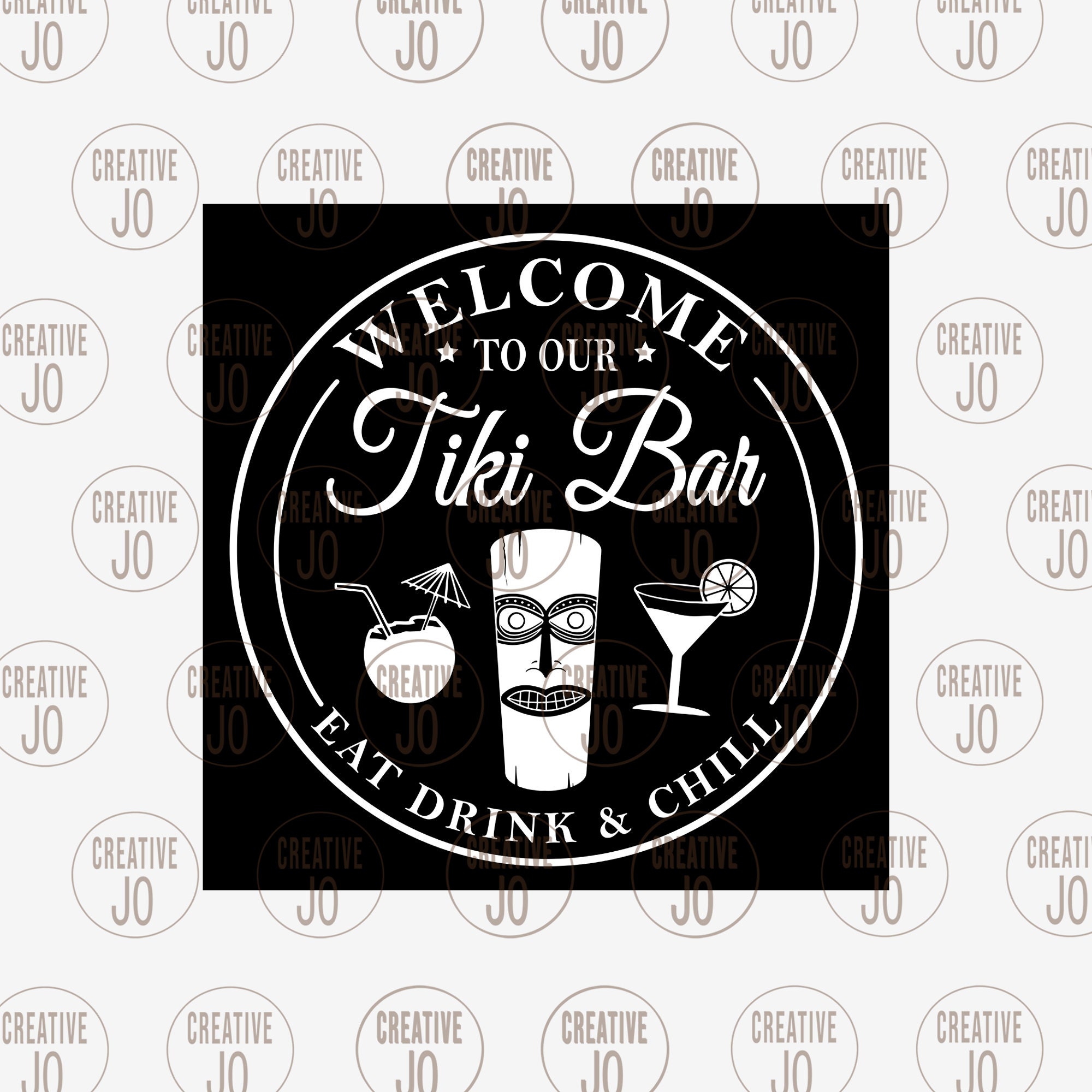 Welcome to Our Tiki Bar Sign Svg Tiki Bar Svg Tiki Bar - Etsy