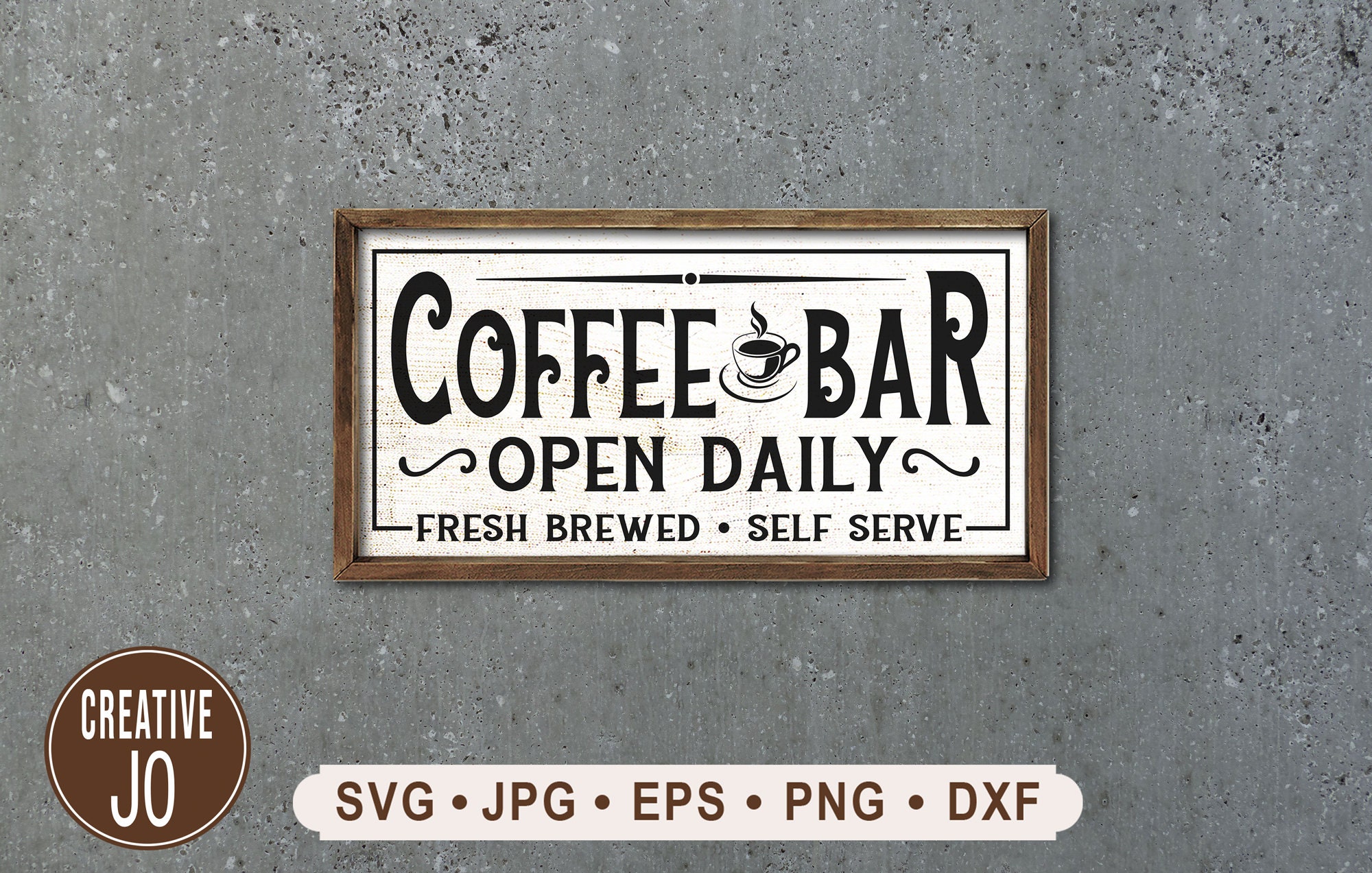 Coffee Bar Sign SVG Vintage Coffee Sign SVG Coffee Bar - Etsy