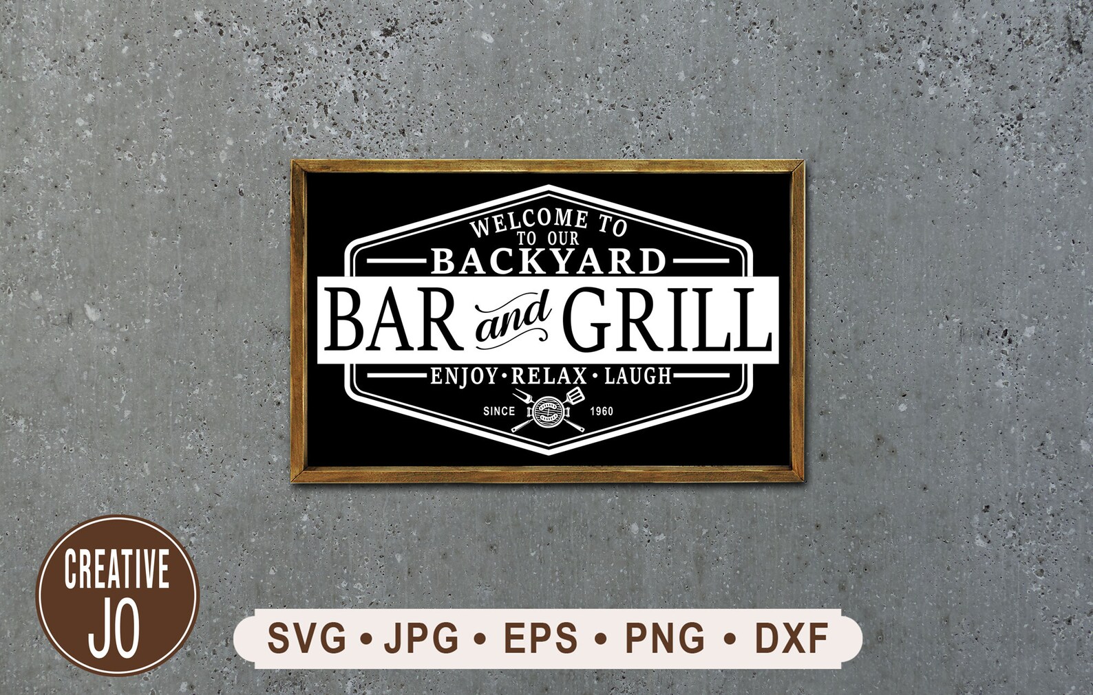 Welcome to Our Bar and Grill Sign Svg Vintage Backyard Wall - Etsy